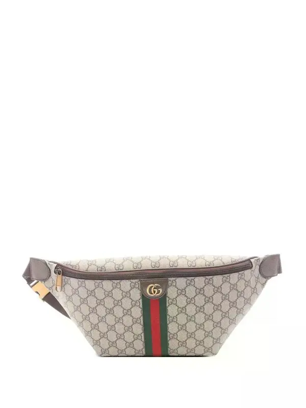 Gucci Gg Supreme Web Stripe Belt Bag