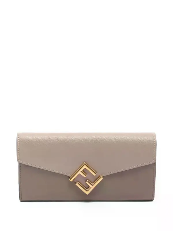 Fendi 2000s Ff Diamonds Bi-fold Wallet - Neutrals