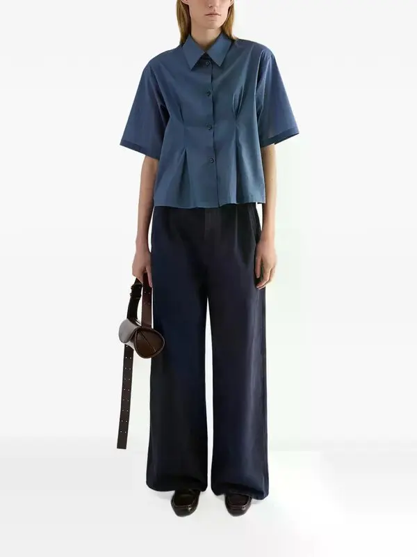 JIL SANDER Cotton Drill Trousers - Blue