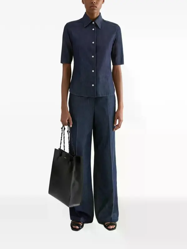 JIL SANDER Chambray Shirt - Blue