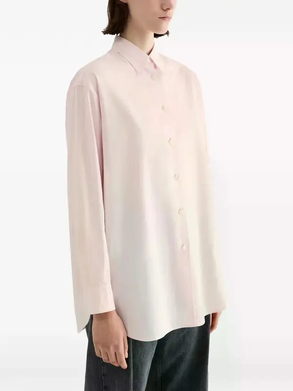 JIL SANDER Embroidered Logo Poplin Shirt