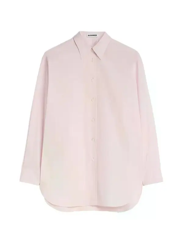 JIL SANDER Embroidered Logo Poplin Shirt