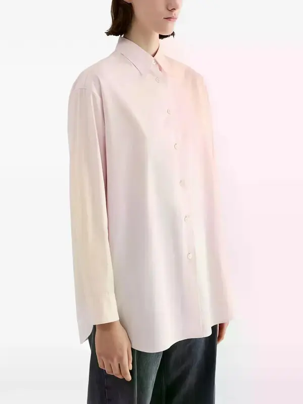 JIL SANDER Embroidered Logo Poplin Shirt