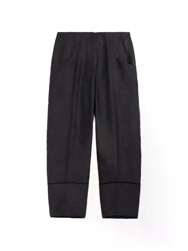 Momoni Silverado Linen Trousers - Black