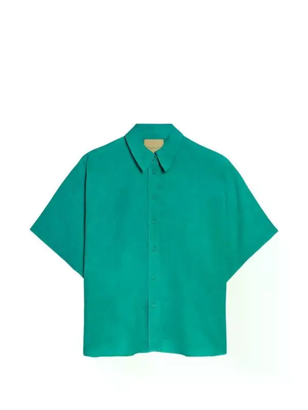 Momoni Brooklyn Kimono-sleeve Shirt - Green