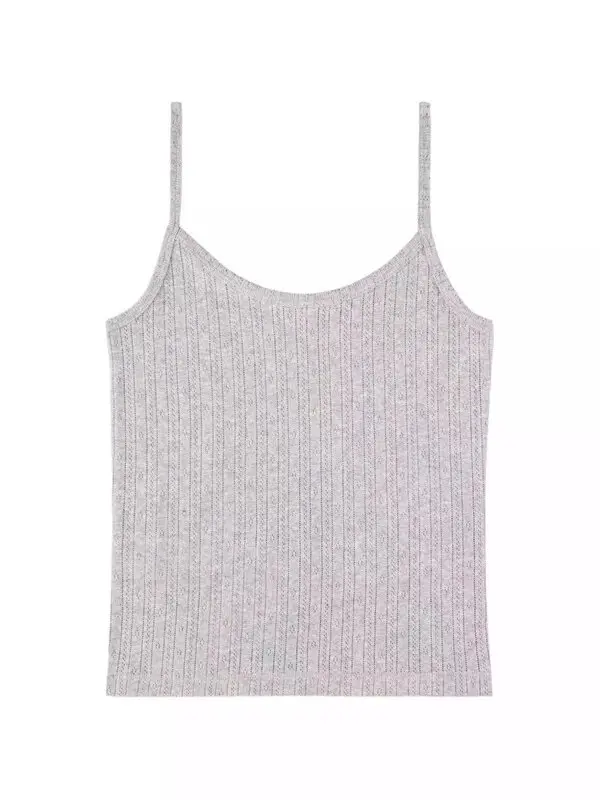 SPORTY & RICH Logo Patch Tank Top