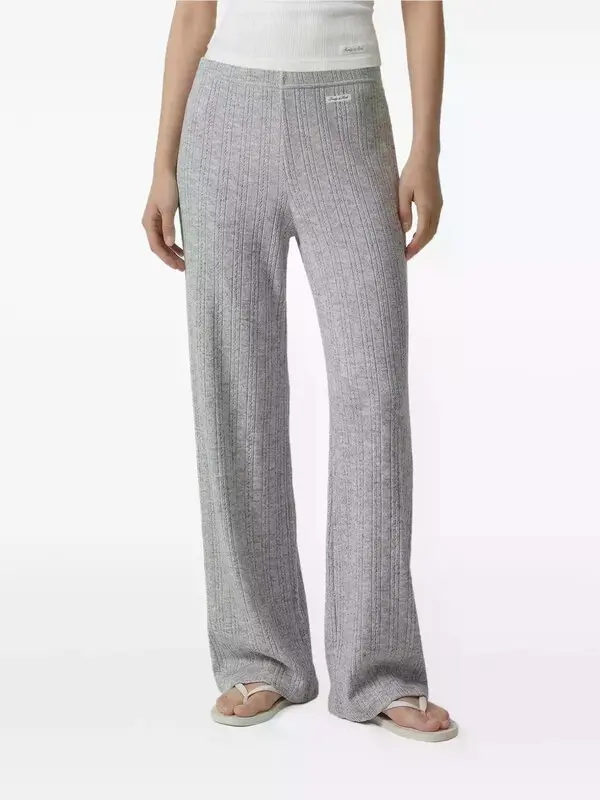 SPORTY & RICH Logo Patch Trousers