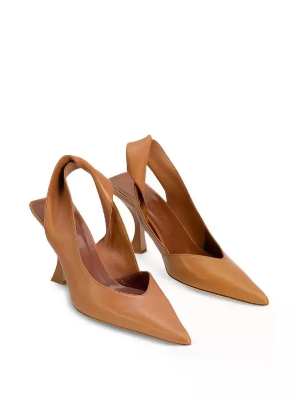 By Far Yasha Twisted Slingback Pumps