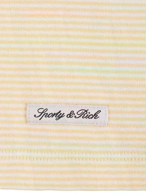 SPORTY & RICH Horizontal Stripe Shorts