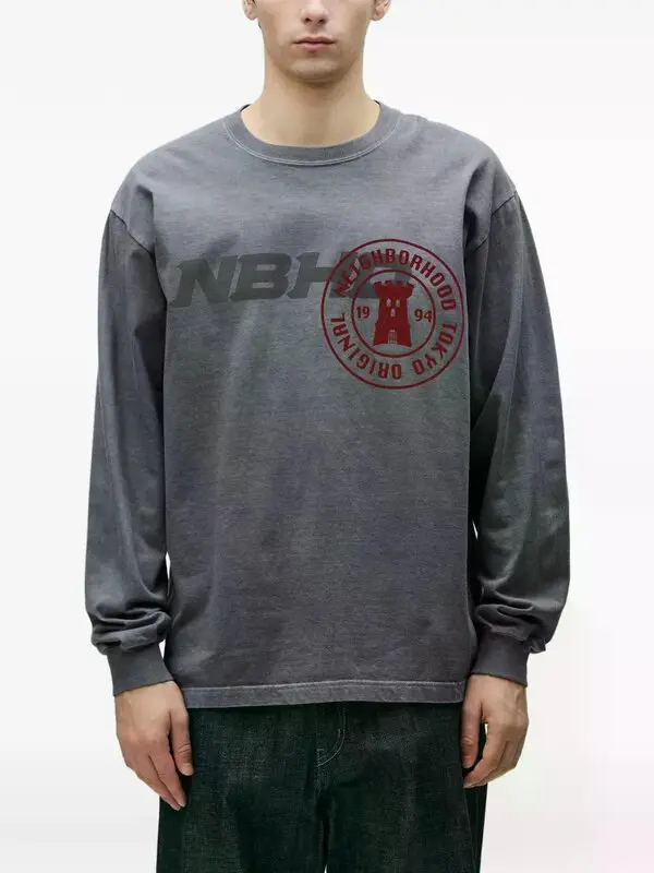 NEIGHBORHOOD Logo-print Long-sleeved T-shirt - Grey