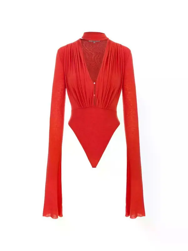 MANURI Suki Pleated Bodysuit