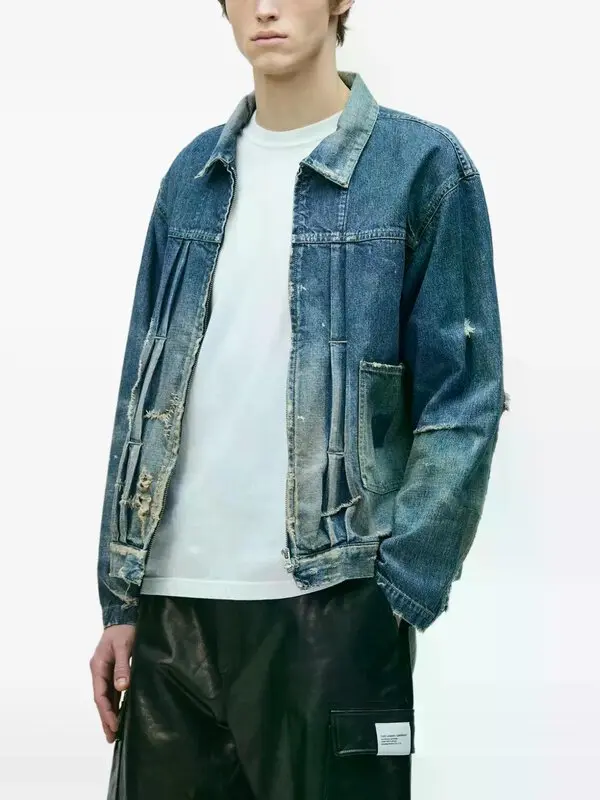 NEIGHBORHOOD Distressed Denim Jacket
