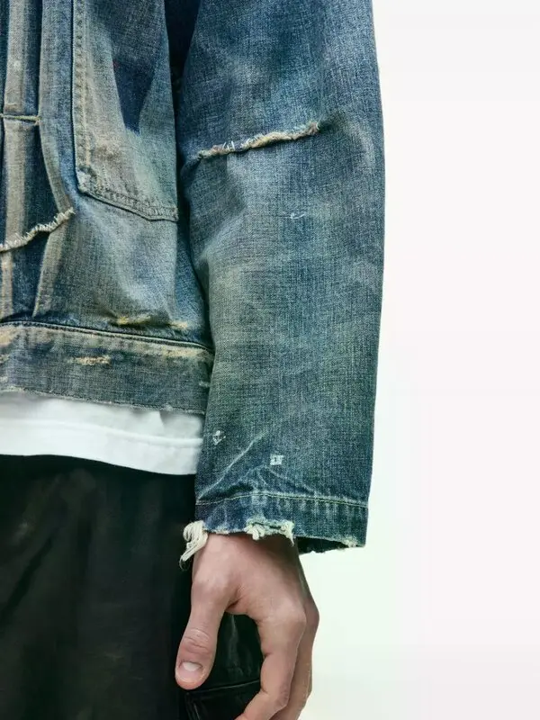 NEIGHBORHOOD Distressed Denim Jacket