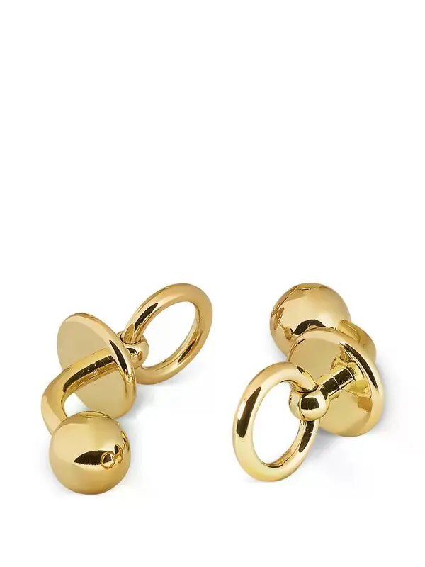 MAISON CLOSE Chambre Noire Ring-detail Cufflinks - Gold