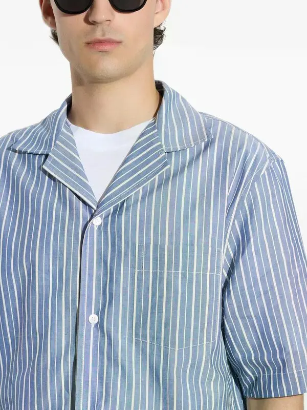 PAOLO PECORA Striped Short-sleeve Shirt