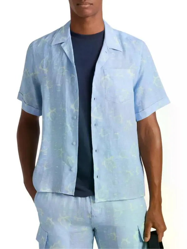 Vilebrequin Turtle-print Bowling Shirt