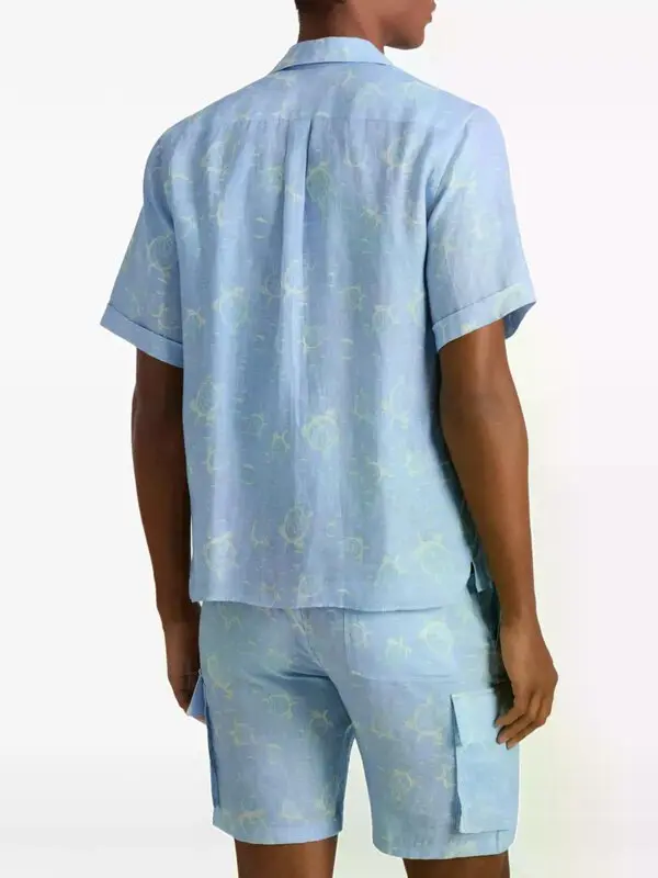 Vilebrequin Turtle-print Bowling Shirt