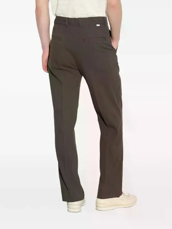 PAOLO PECORA Pleated Loose-fit Chino Trousers