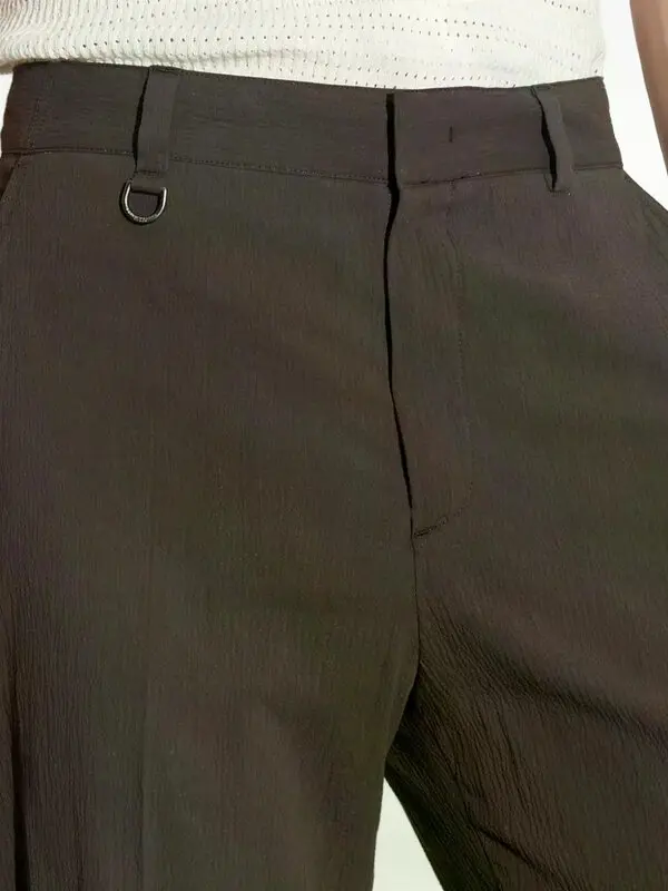 PAOLO PECORA Pleated Loose-fit Chino Trousers