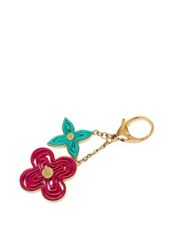 LOUIS VUITTON 2012 Plated And Resin Naif Bag Charm Key Chain