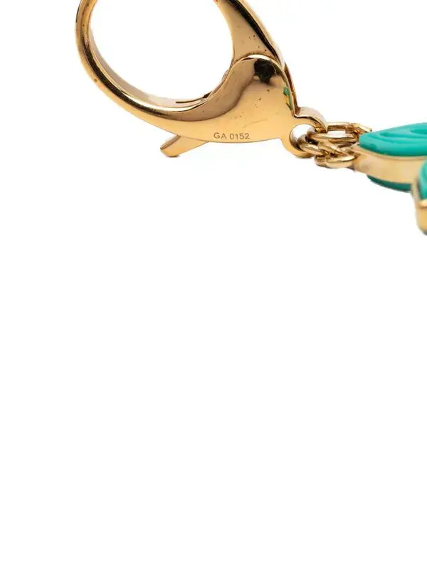 LOUIS VUITTON 2012 Plated And Resin Naif Bag Charm Key Chain