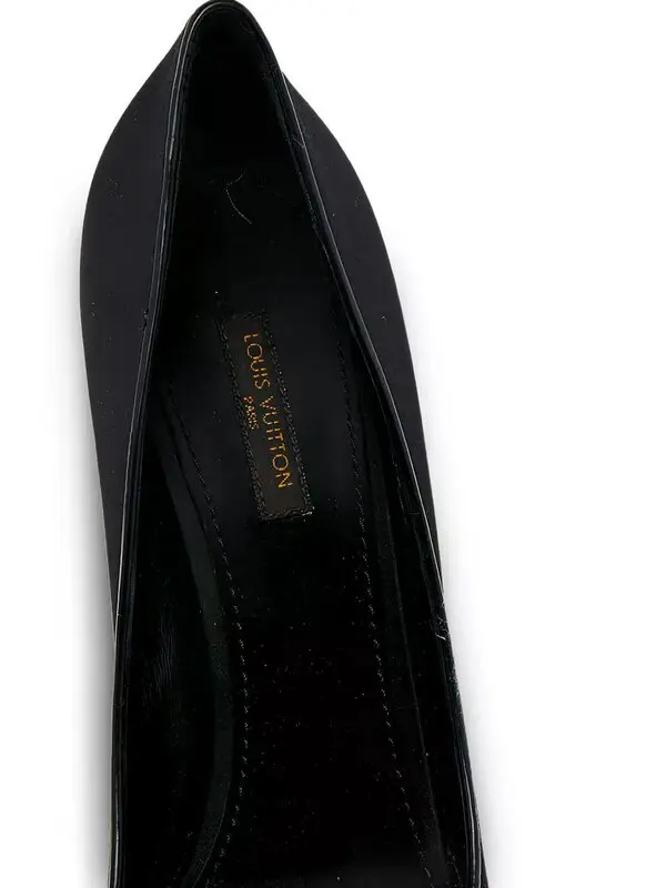 LOUIS VUITTON Embellished Satin Stiletto Pumps