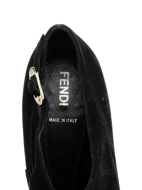Fendi 115mm Suede Heeled Pumps