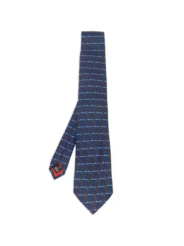 S.t. Dupont Printed Silk Jacquard Tie