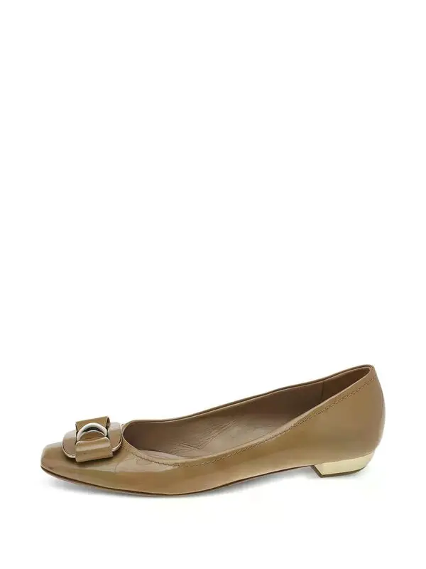 Dior Bow-detail Ballet Flats - Brown