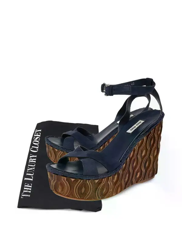 Miu Miu 130mm Wedged-platform Sandals