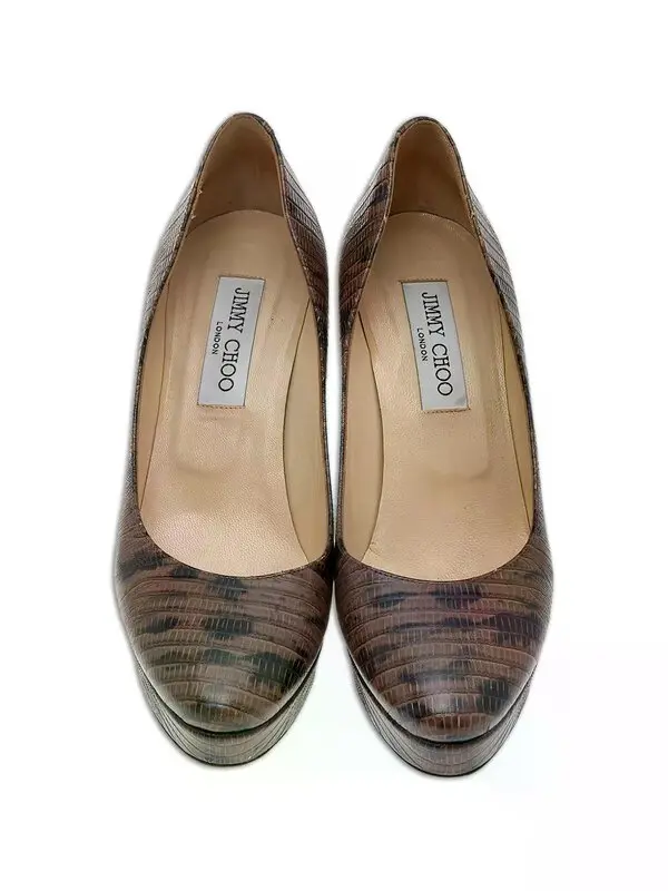 JIMMY CHOO 110mm Cosmic Lizard-embossed Heeled Pumps