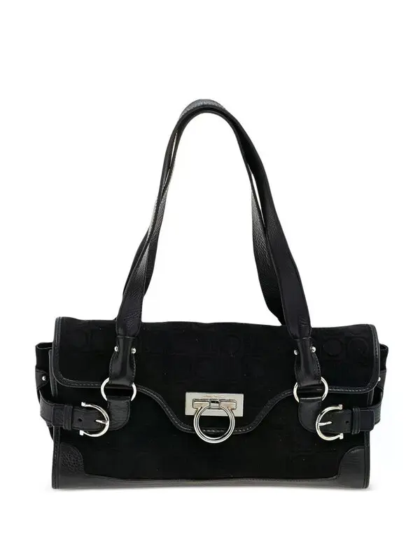 FERRAGAMO Gancini Velvet Tote Bag