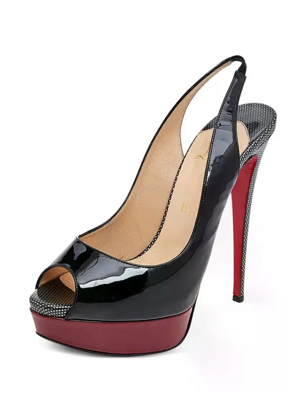 CHRISTIAN LOUBOUTIN Lady Peep Platform Pumps