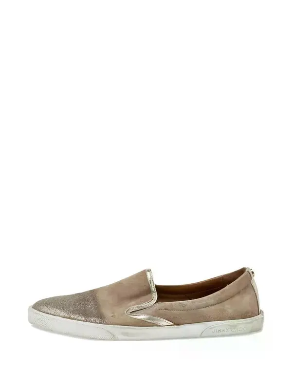 JIMMY CHOO Suede Leather Sneakers