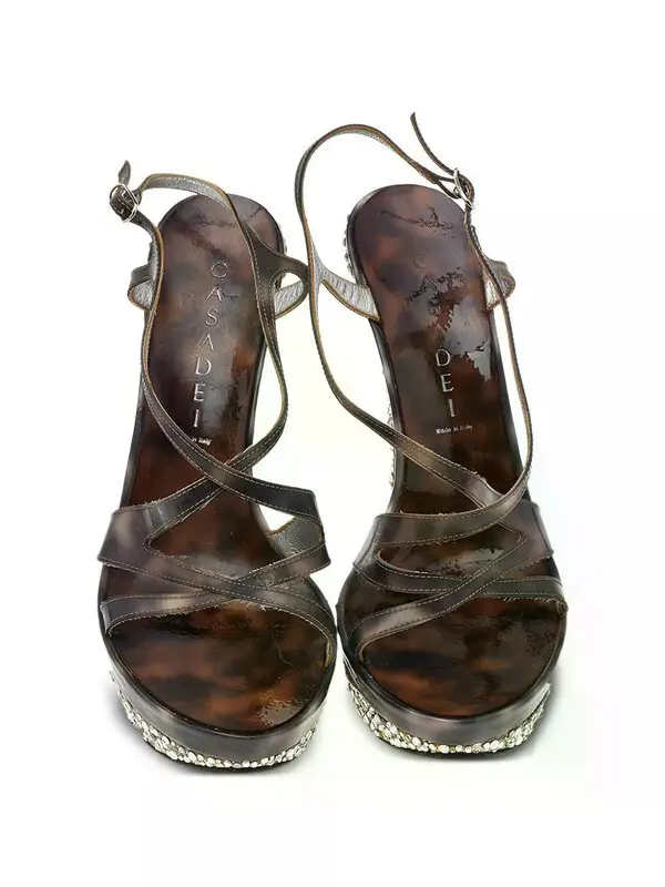 Casadei 130mm Crystal-embellished Heeled Sandals