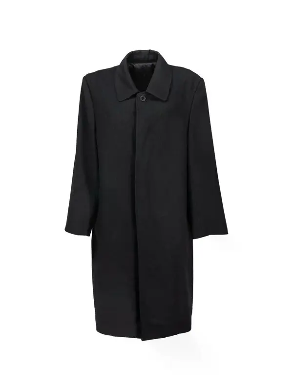 Giorgio Armani Buttoned Coat - Black