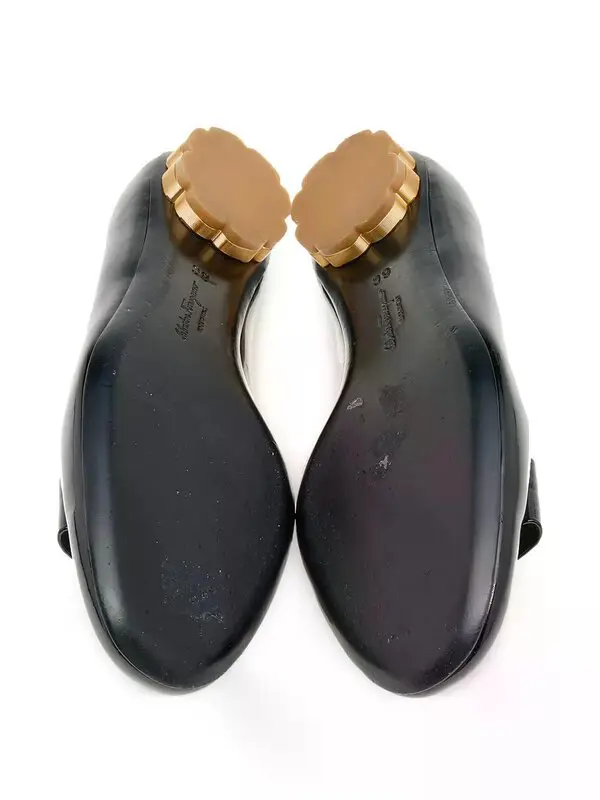 FERRAGAMO Patent Leather Flat Pumps