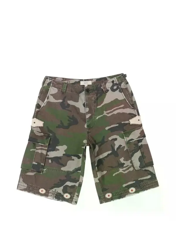 BLDG4 Sophia Grand Stud-embellished Cargo Shorts - Multicolour