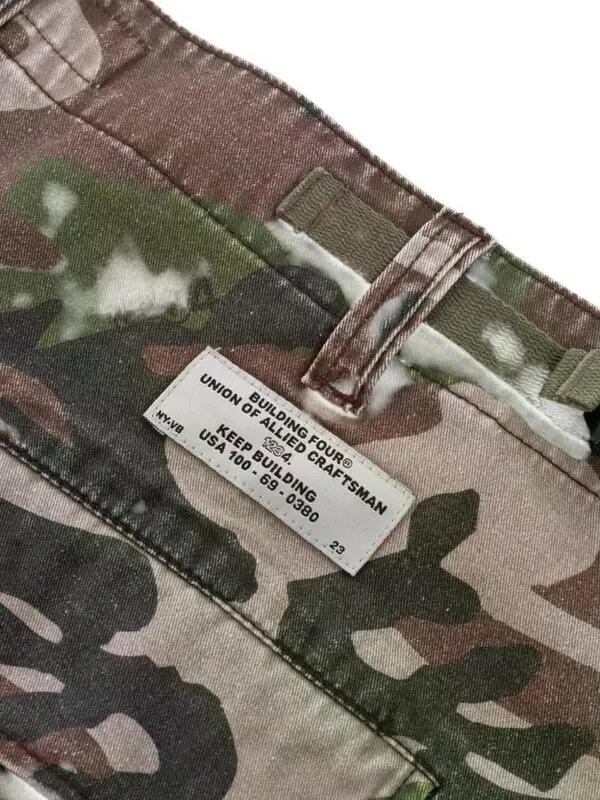 BLDG4 Sophia Grand Stud-embellished Cargo Shorts