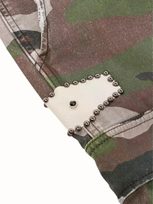 BLDG4 Sophia Grand Stud-embellished Cargo Shorts