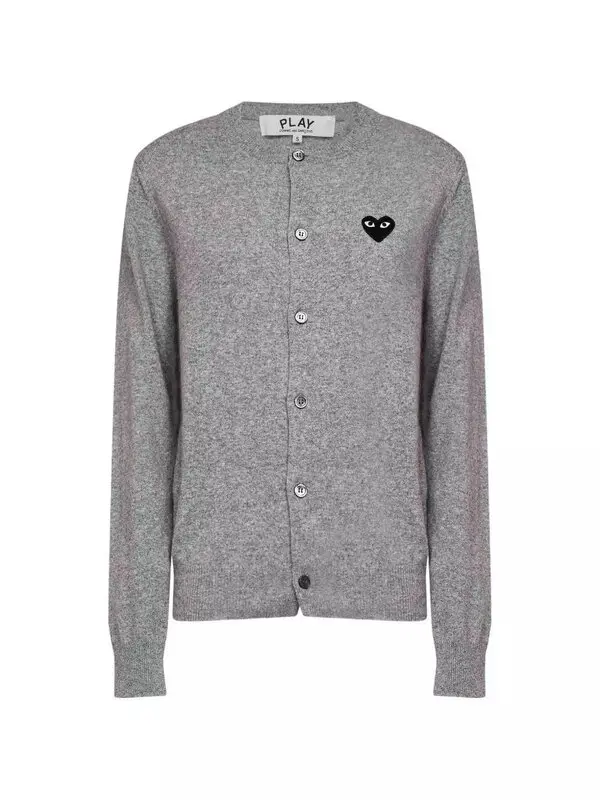 Play Comme Des Garcon Heart Emblem Cardigan