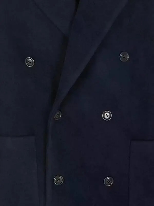 Giorgio Armani Navy Double-breasted Coat