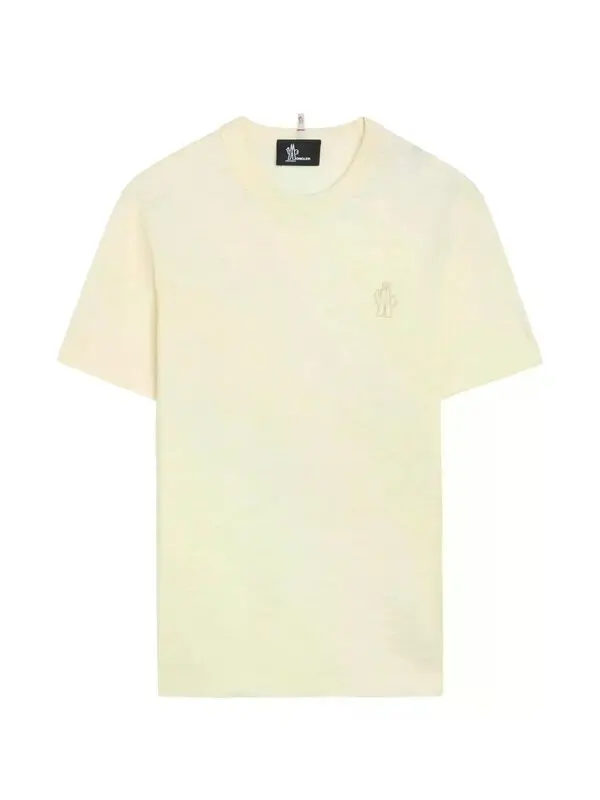 Moncler Logo Patch Slub Texture T-shirt