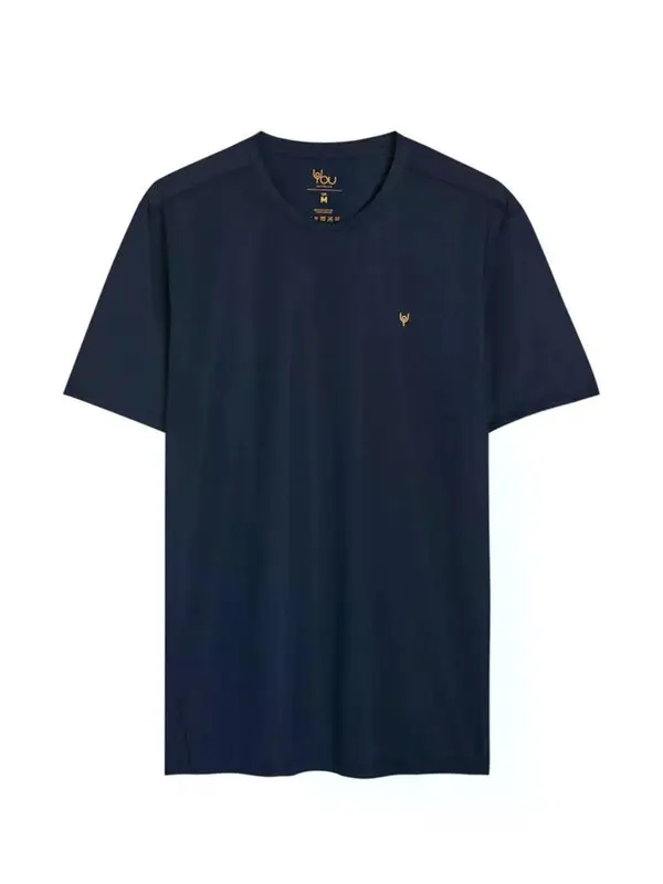 NOW YOU LIVE Shearsby Logo-detail T-shirt - Blue