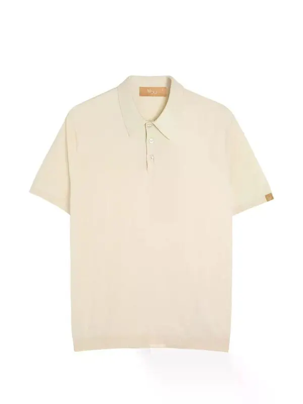 NOW YOU LIVE Pickwell Button Short-sleeve Polo Shirt - Neutrals