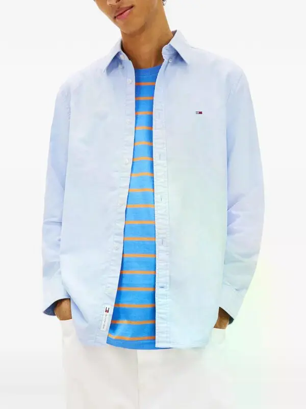 Tommy Hilfiger Logo-embroidered Button-down Shirt