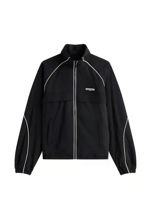 Tommy Hilfiger Piped Trim Logo Patch Jacket - Black