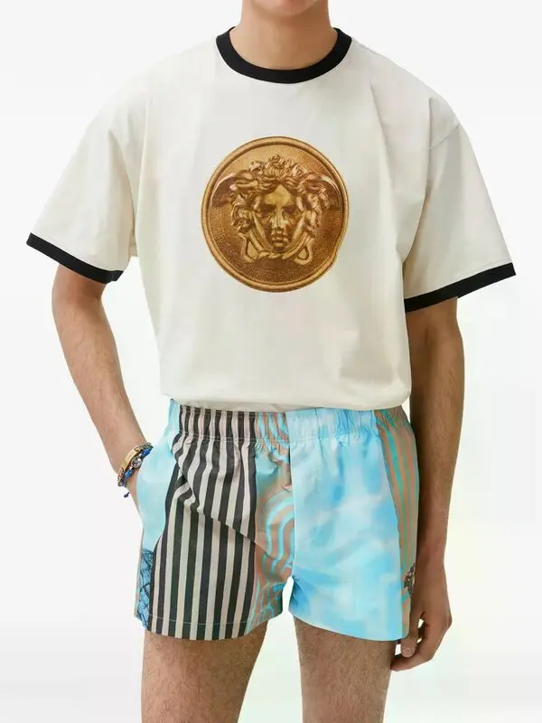 Versace Floating By' Print Swim Shorts