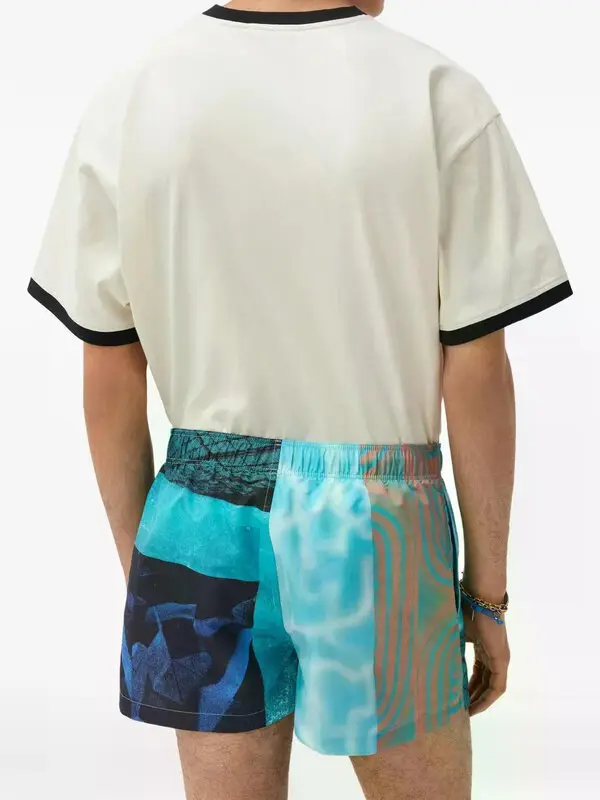 Versace Floating By' Print Swim Shorts