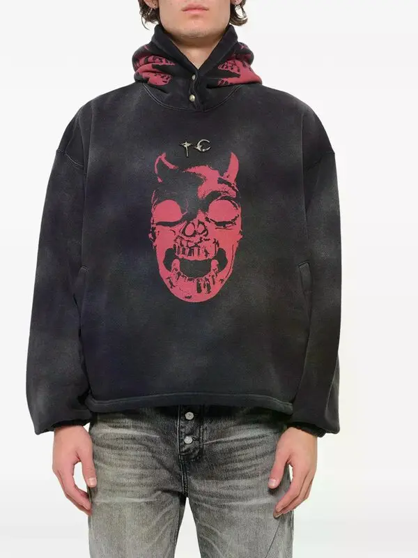 THUG CLUB Riding Skull Hoodie